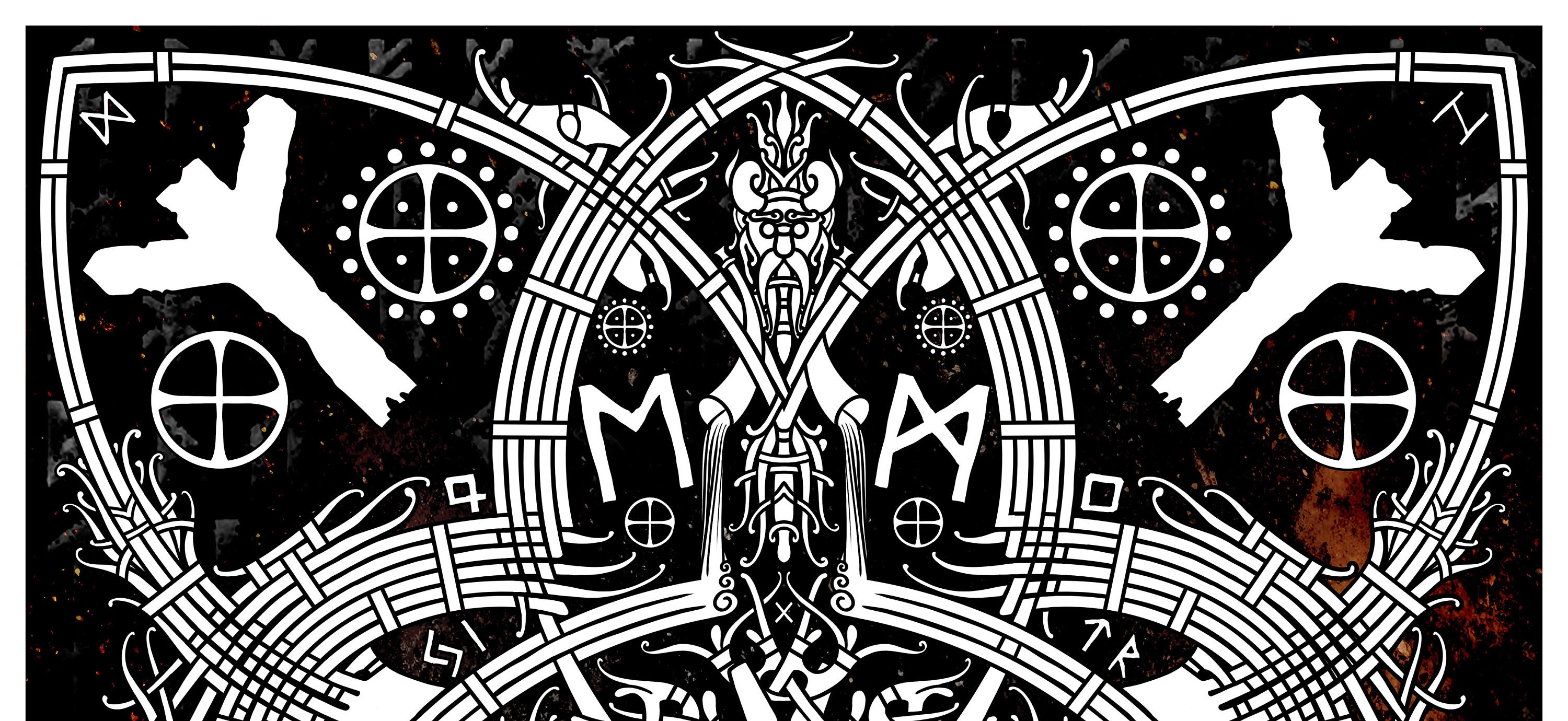 Odin Learning the Runes Print Inspired by Traditional Nordic - Etsy UK