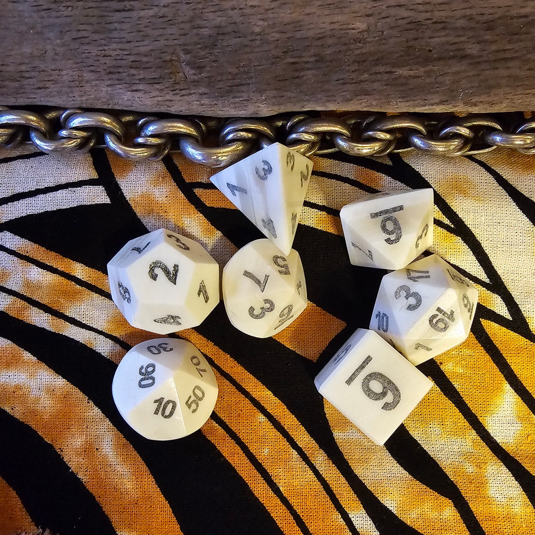 Buffalo Bone Dice, DND Dice Set, Dice Gift, Dungeons and Dragons Dice ...