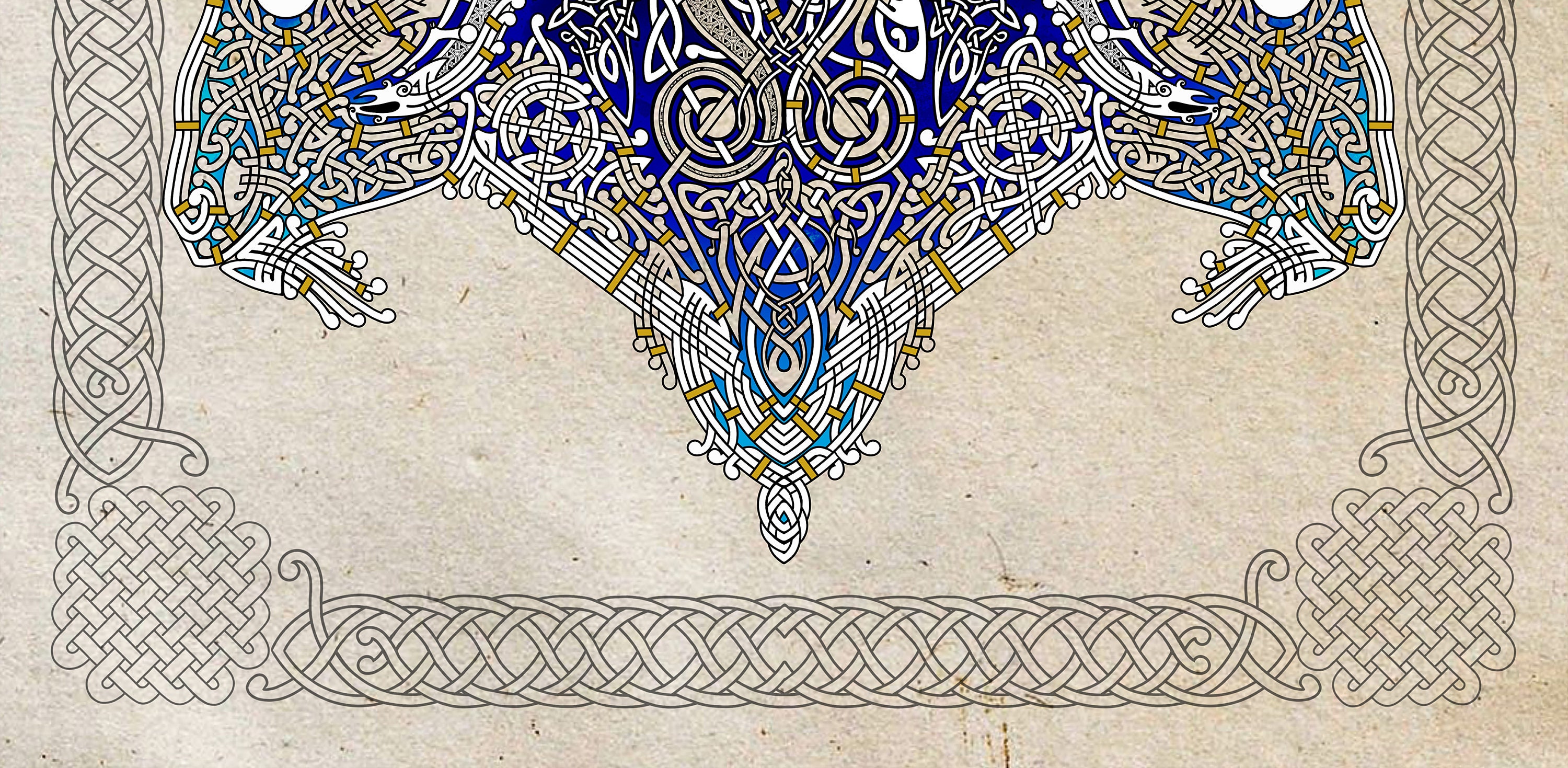 Thor Viking God of Thunder Traditional Norse Knot-work Art - Etsy