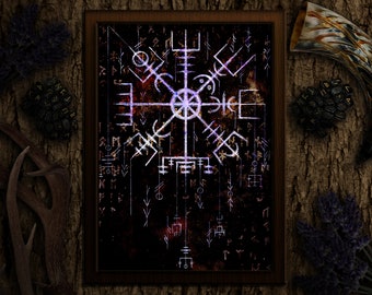 Odin Learning the Runes Print Inspired by Traditional Nordic Artwork ...
