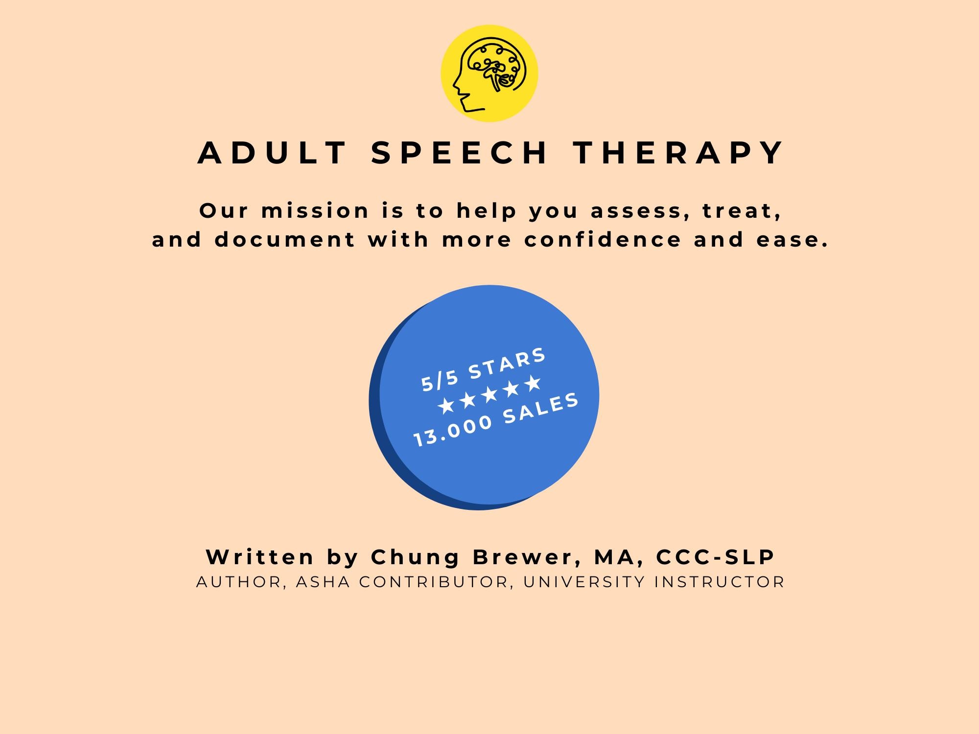 The Adult Speech Therapy Starter Pack: Second Edition Pdfs Evidence ...