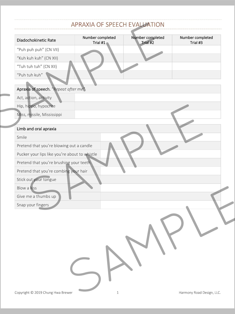 SLP Evaluation Forms 6 Adult Eval Templates PDF Home Health | Etsy SLP Evaluation Forms 6 Adult Eval Templates PDF Home Health | Etsy