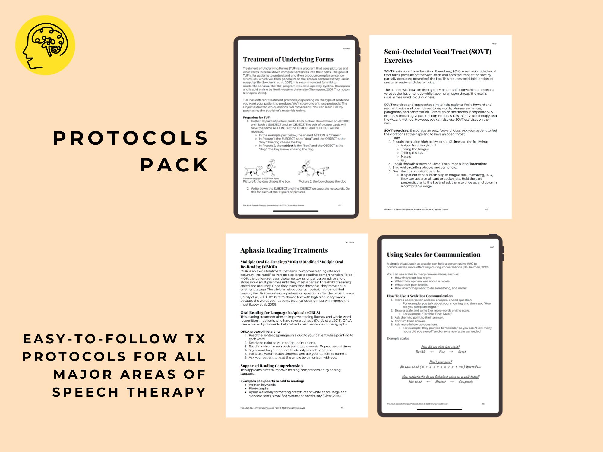 The Adult Speech Therapy Starter Pack: Second Edition Pdfs Evidence ...