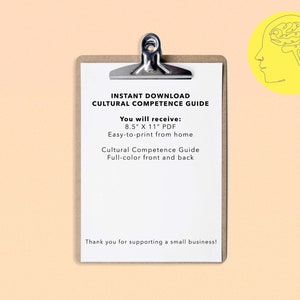 Cultural Competence Reference Chart for Health Care Providers | Etsy