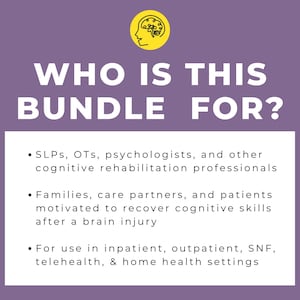 Cognitive Rehabilitation Bundle: Executive Functioning, Attention ...