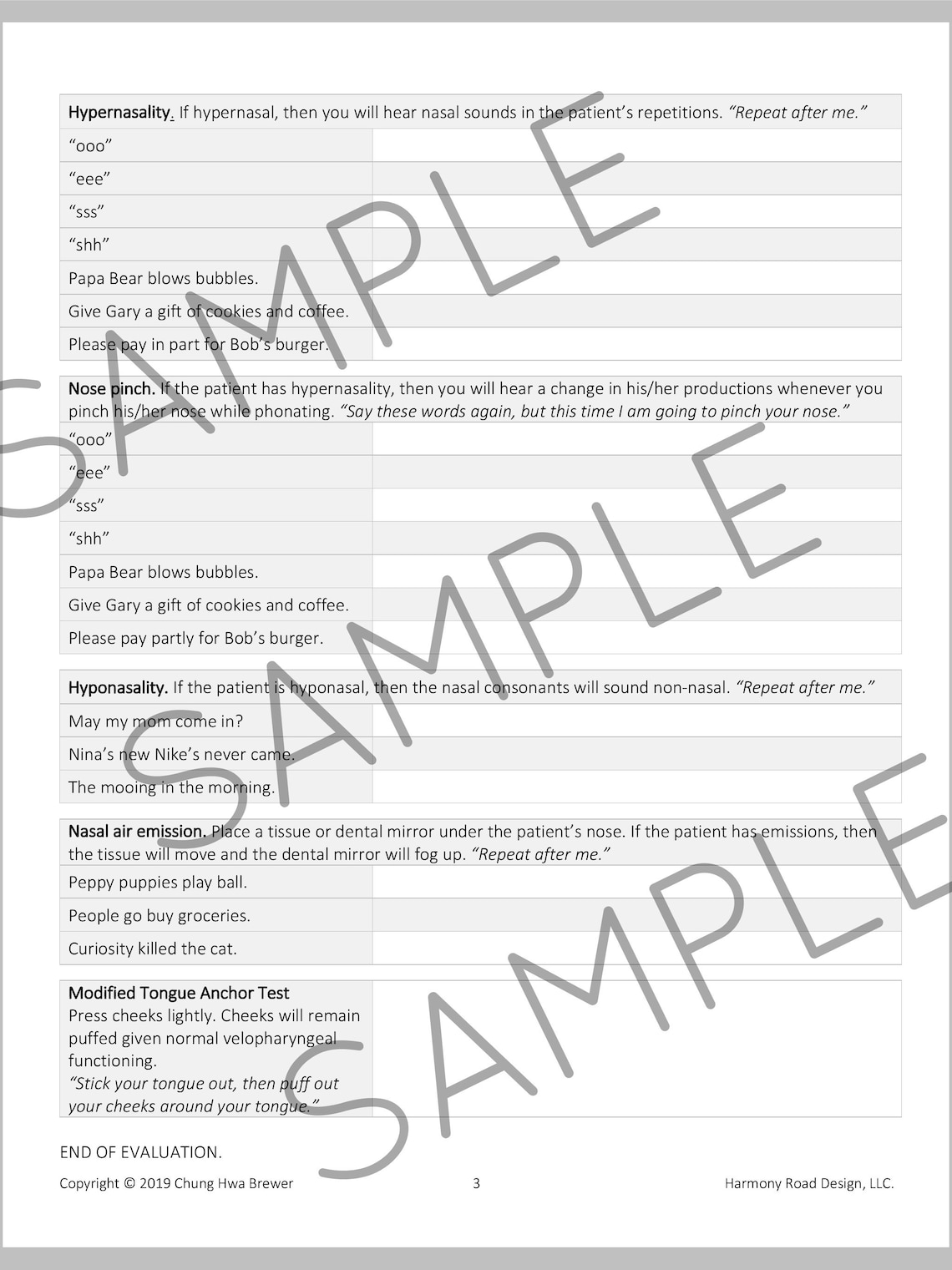 Virtual SLP Evaluation Forms 6 Adult Eval Templates PDF | Etsy Virtual SLP Evaluation Forms 6 Adult Eval Templates PDF | Etsy