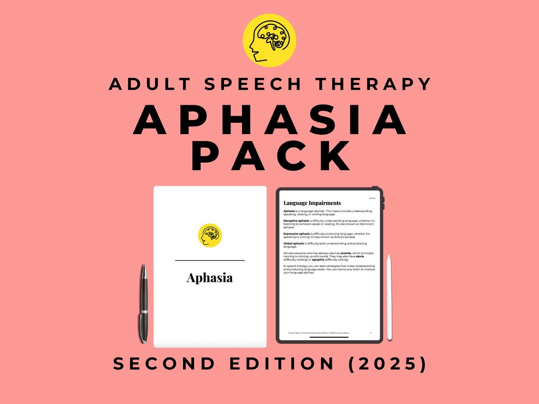 The Aphasia Workbook PDF for Stroke and TBI Evidence-based Worksheets ...