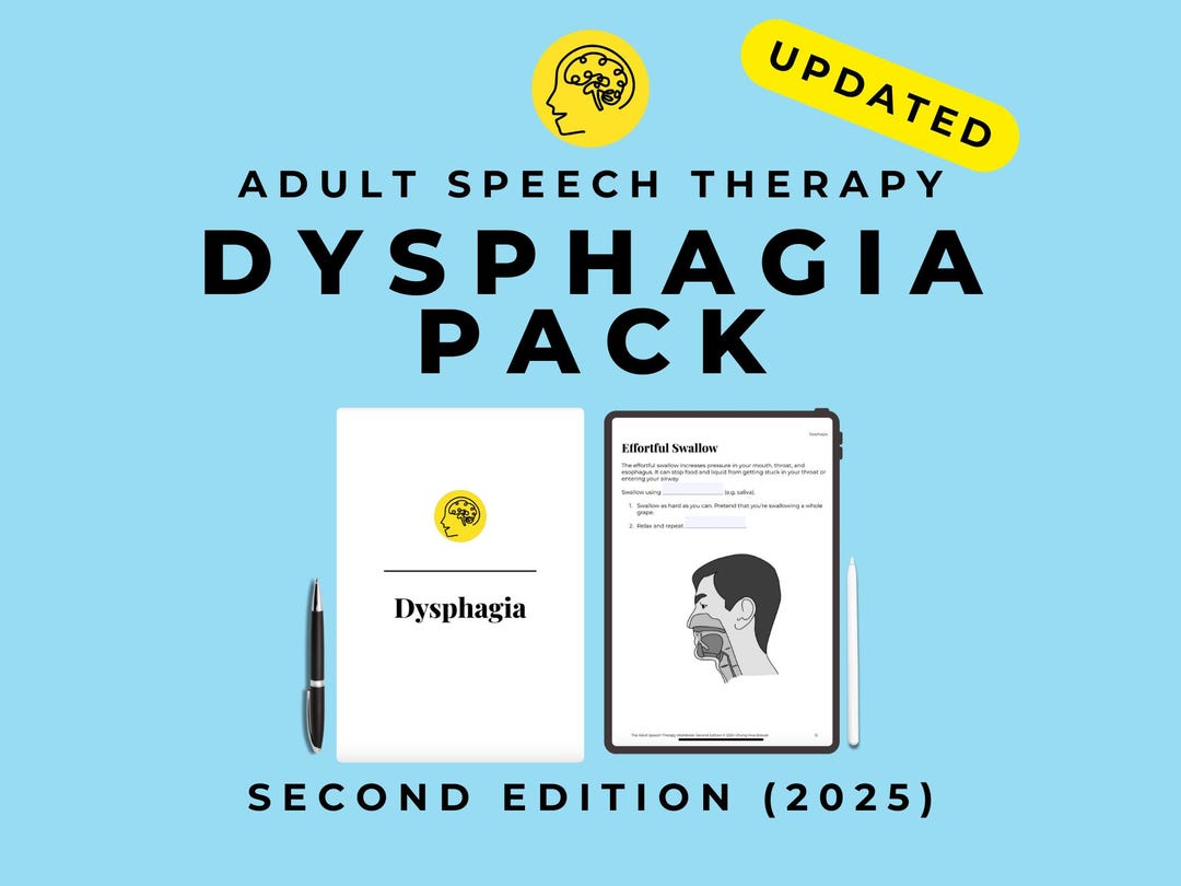 The Dysphagia Workbook PDF Swallowing Exercises With Pictures Handouts ...