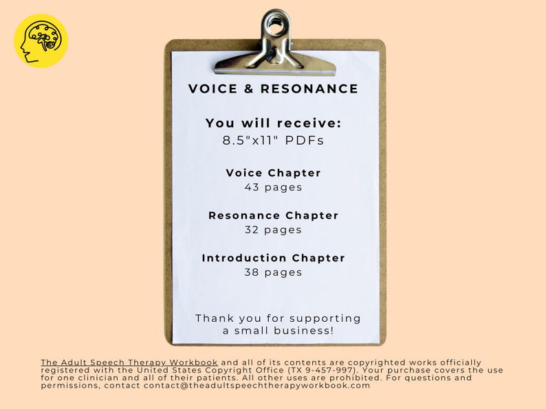 The Voice & Resonance Workbooks PDF for Voice Therapy Evidence Based ...