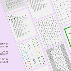 AAC Pack, Adult AAC Boards, Printable, Patient Handouts, Worksheets ...