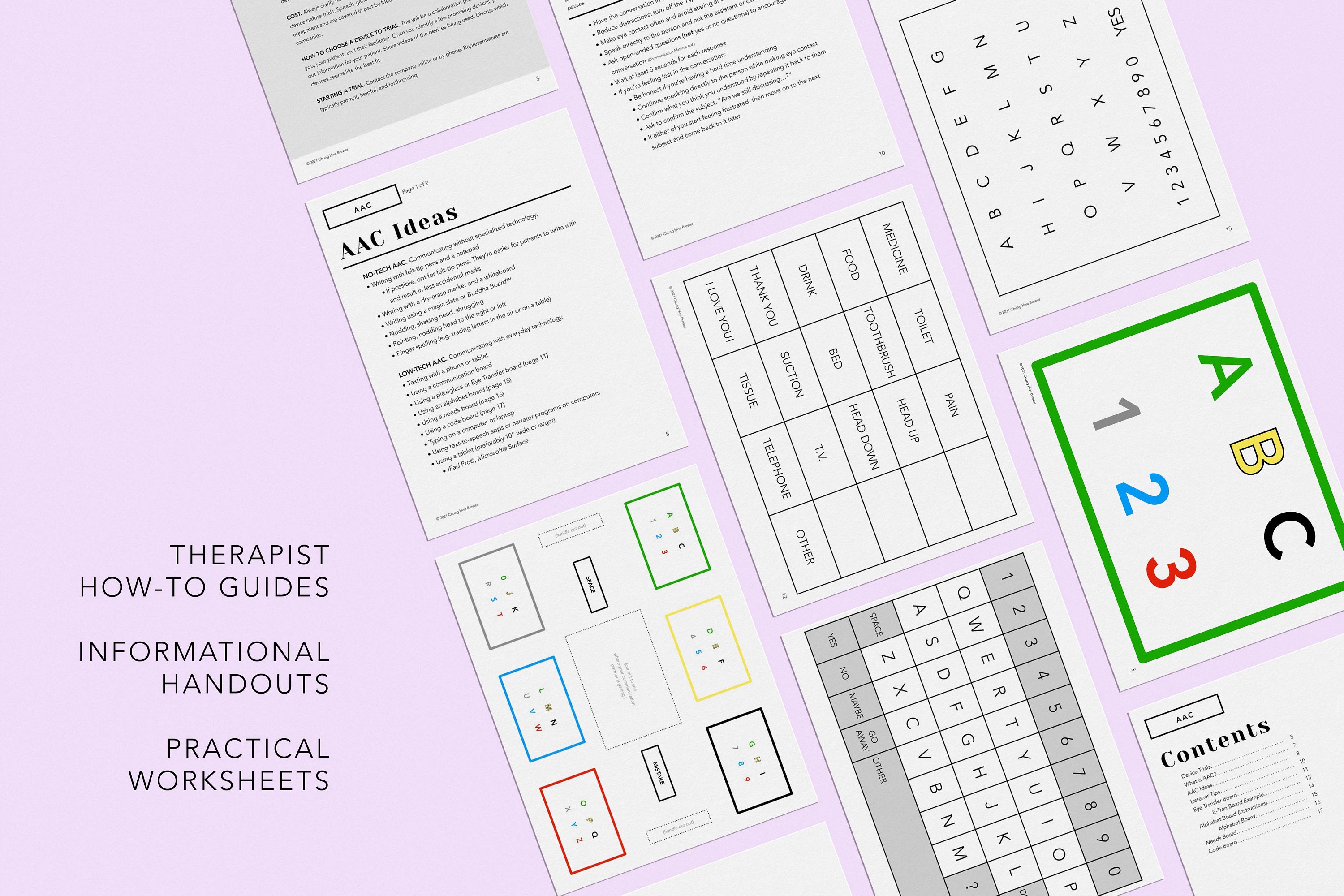 AAC Pack Adult AAC Boards Printable Patient Handouts | Etsy
