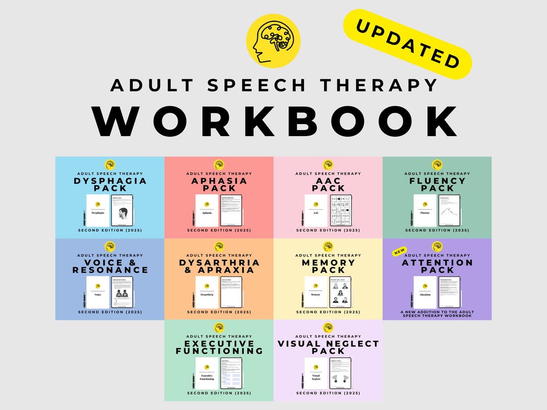 The Adult Speech Workbook: Second Edition PDF Evidence-based Worksheets ...