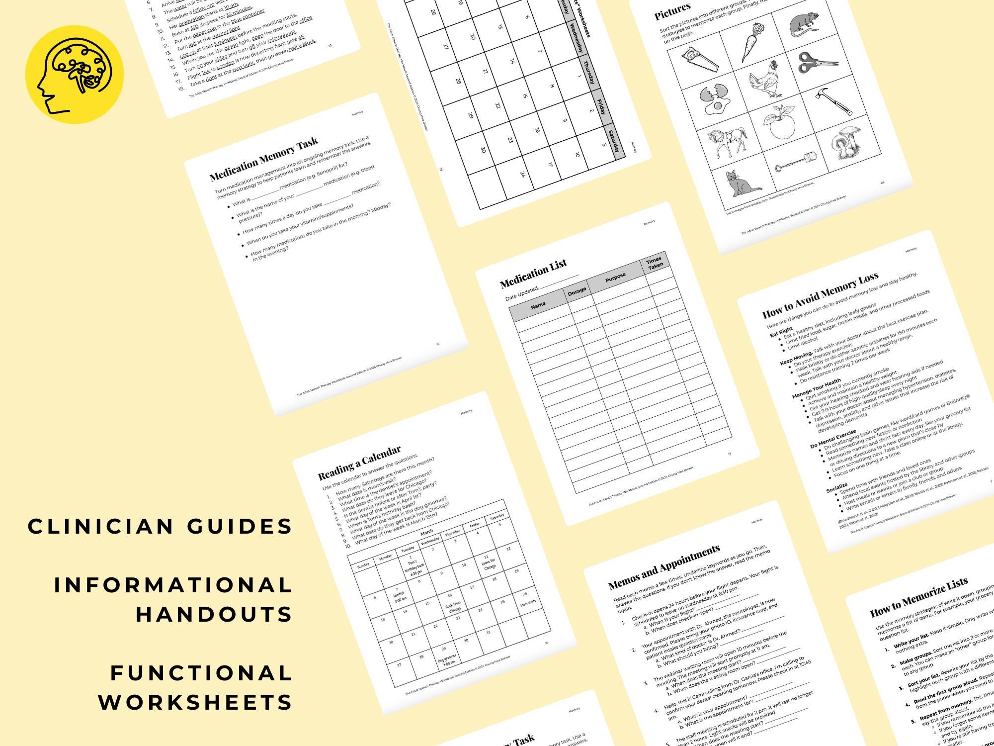 The Memory Workbook PDF Functional, Evidence-based Cognitive Worksheets ...