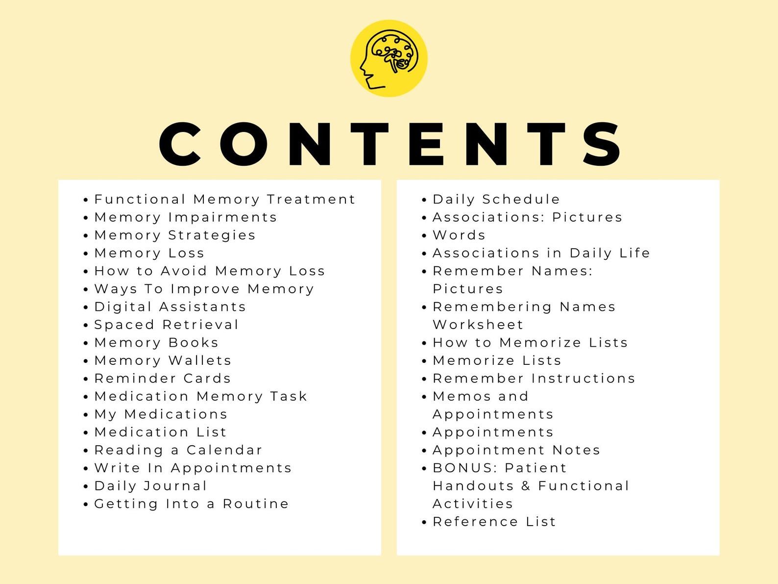 The Memory Workbook PDF Functional, Evidence-based Cognitive Worksheets ...