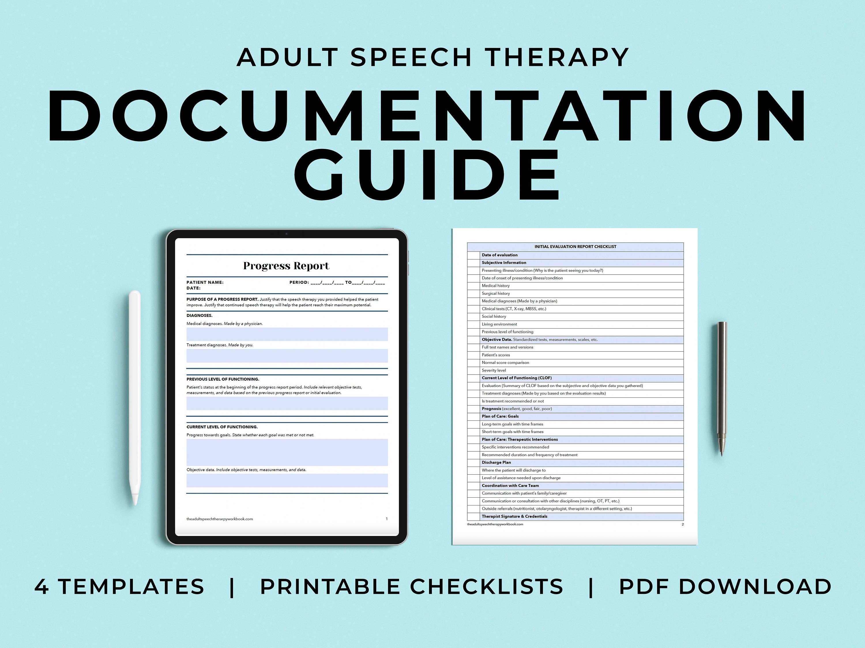 Documentation Guide Speech Therapy Documentation Examples Etsy