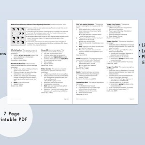 Medical Speech Therapy Reference Chart, PDF, Adult Speech Therapy Cheat ...