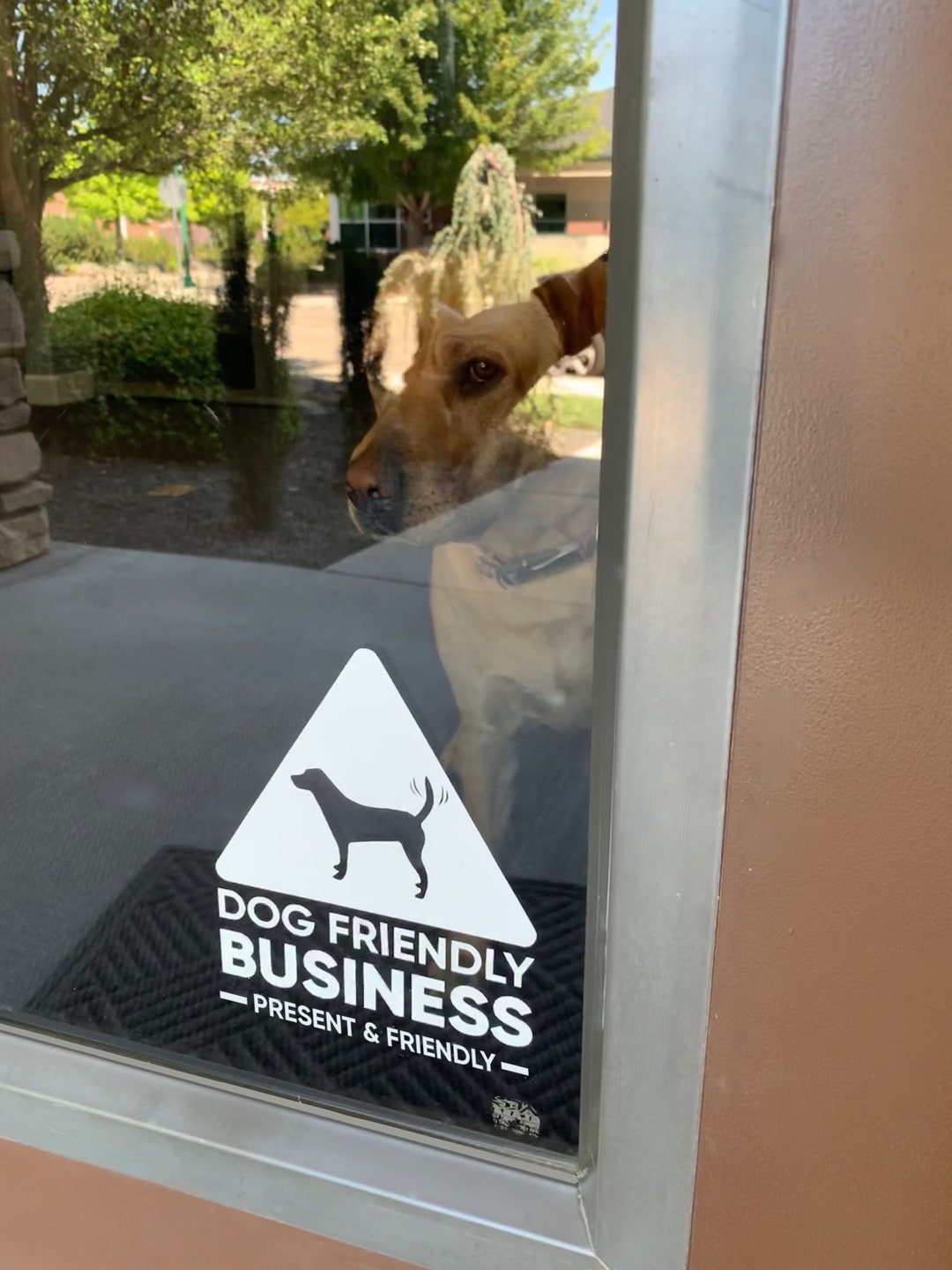 Dog Friendly Business Window Decal - Etsy