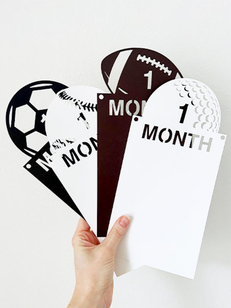 First Birthday Banner Newborn-12 Months, Football, Soccer, Sports - Etsy