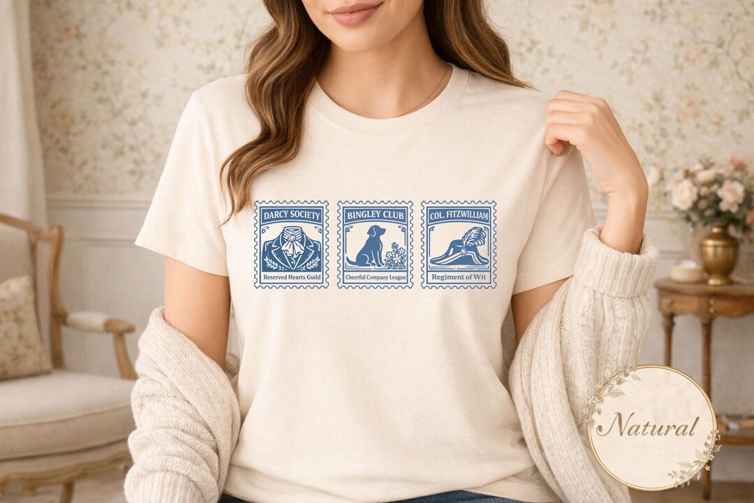 Pride and Prejudice Shirt, Jane Austen Literary Tee, Darcy, Bingley ...
