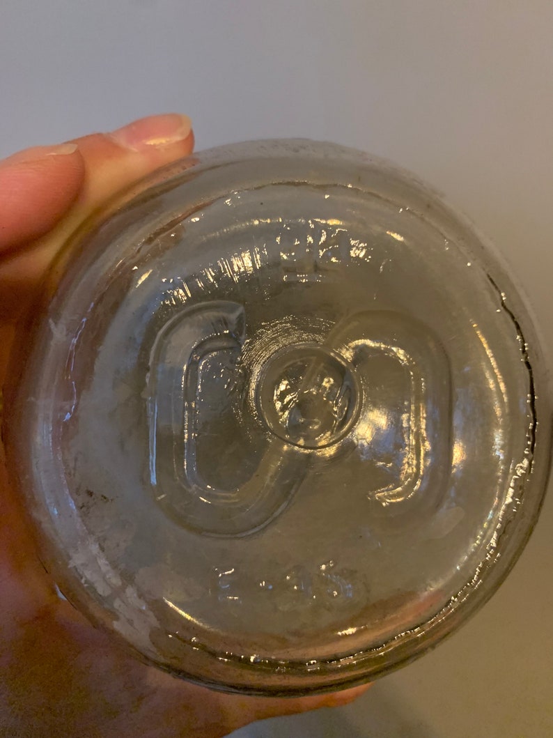 Vintage Glass Milk Bottle Etsy