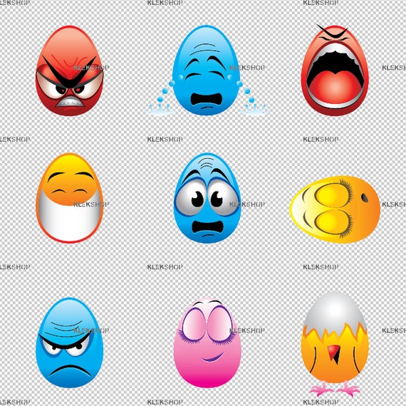 Card Making & Stationery svg PNG jpeg Files dxf Emoticons Face Eggs ...