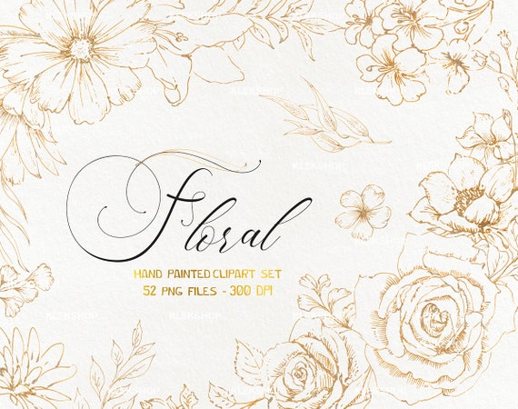 Goldenen Hochzeit Clipart Of Flowers