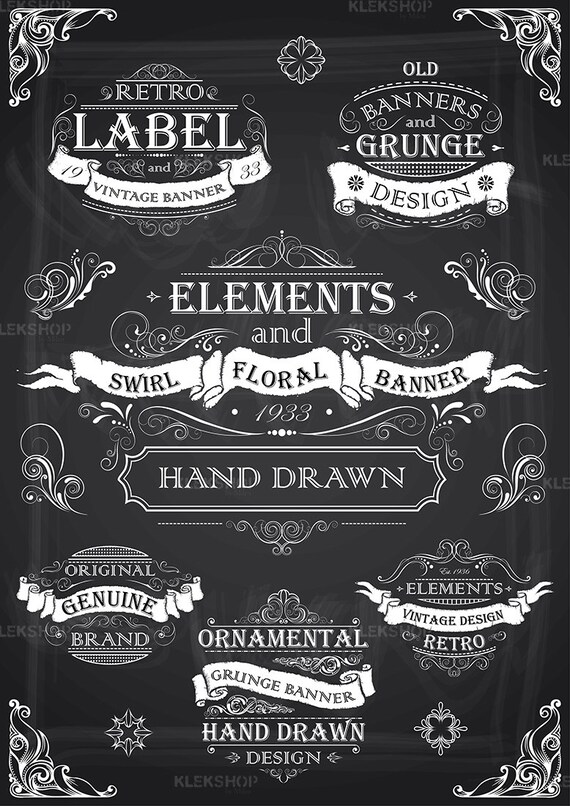 Chalkboard Banner Decor