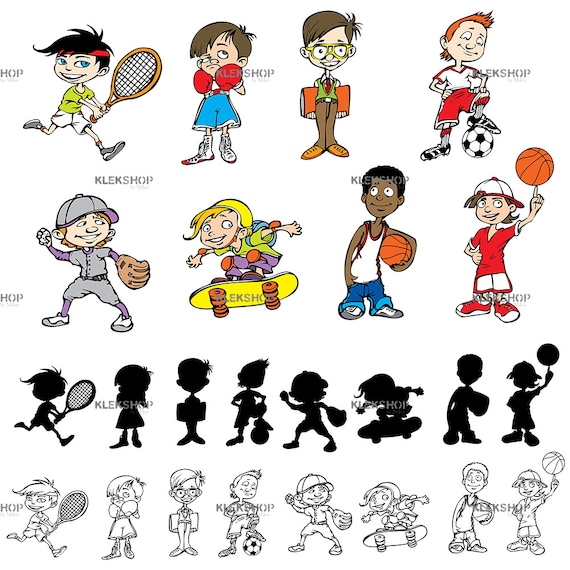 Sports Action Clip Art