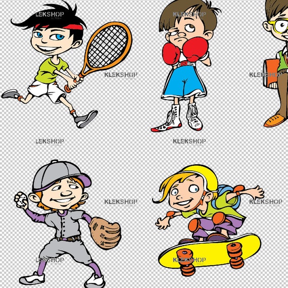 Sports Action Clip Art