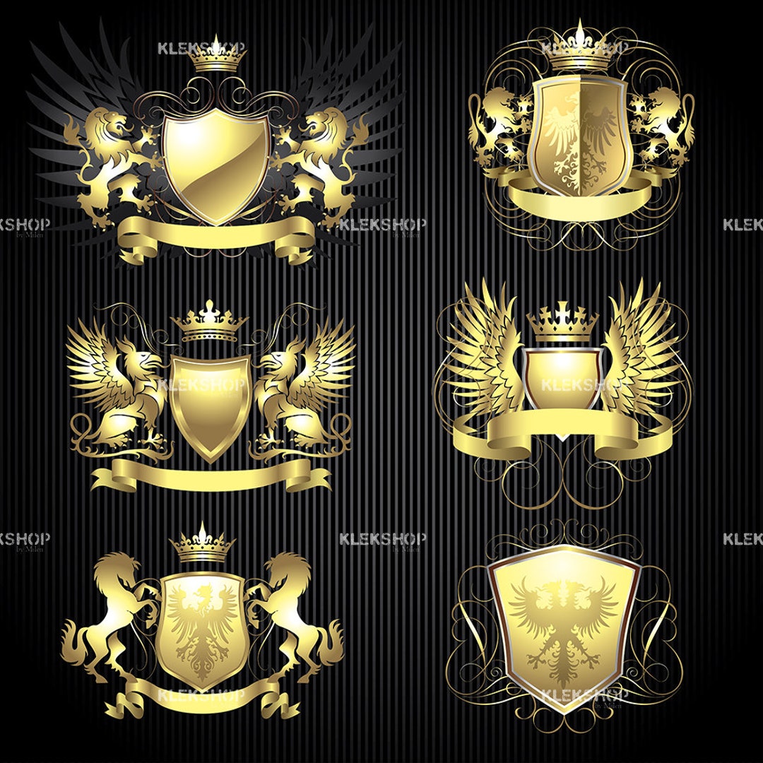 Heraldry Vector Clipart Collections