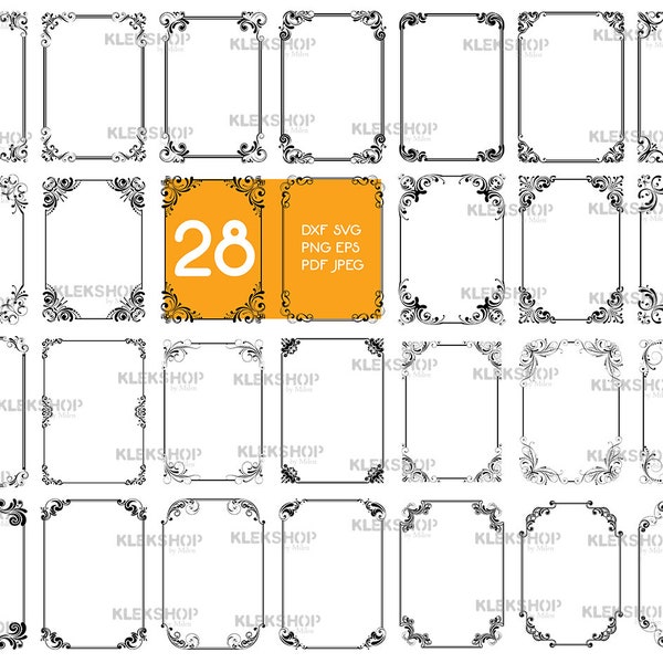 Fancy Digital Frames - Etsy