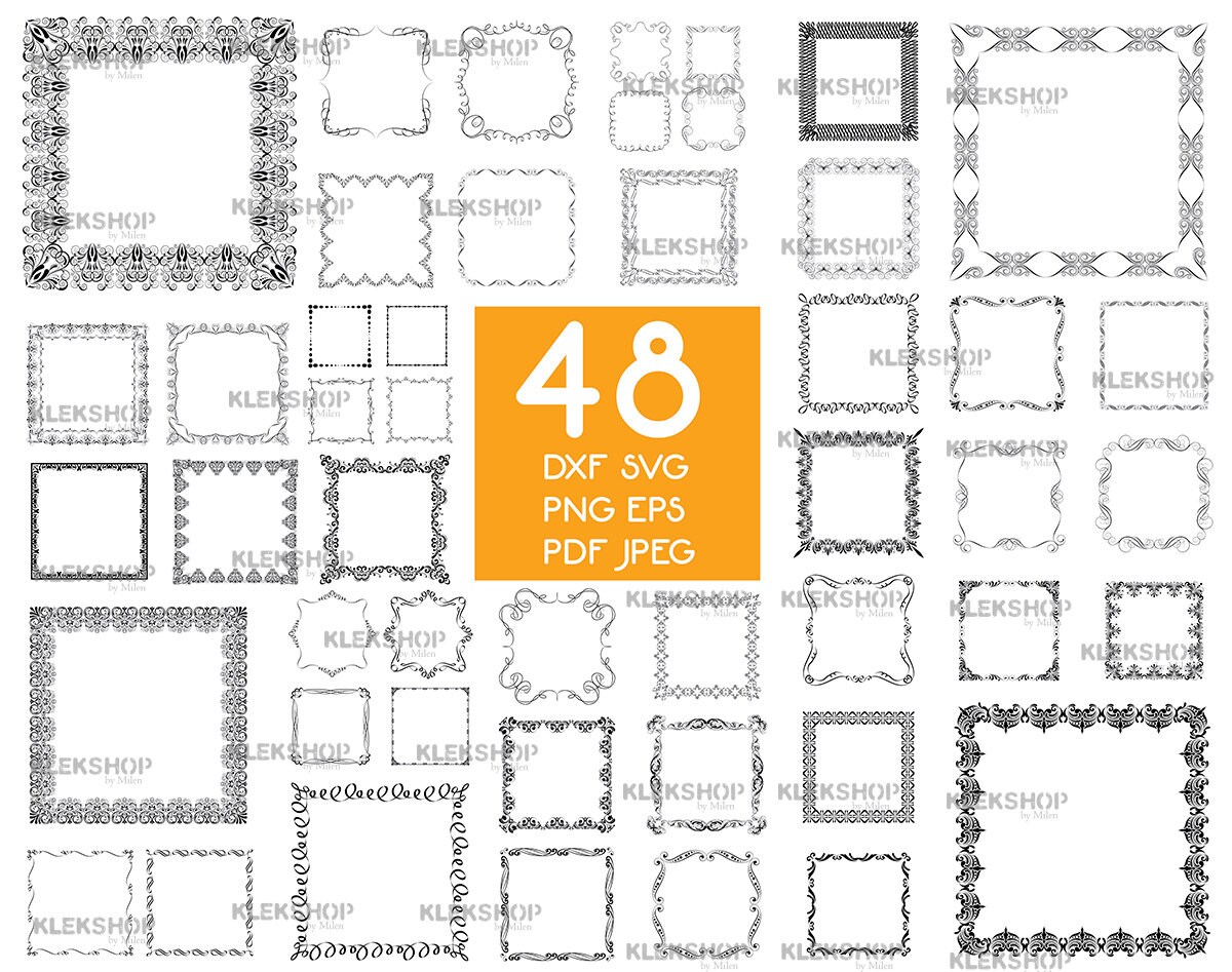 Square Swirl Clipart