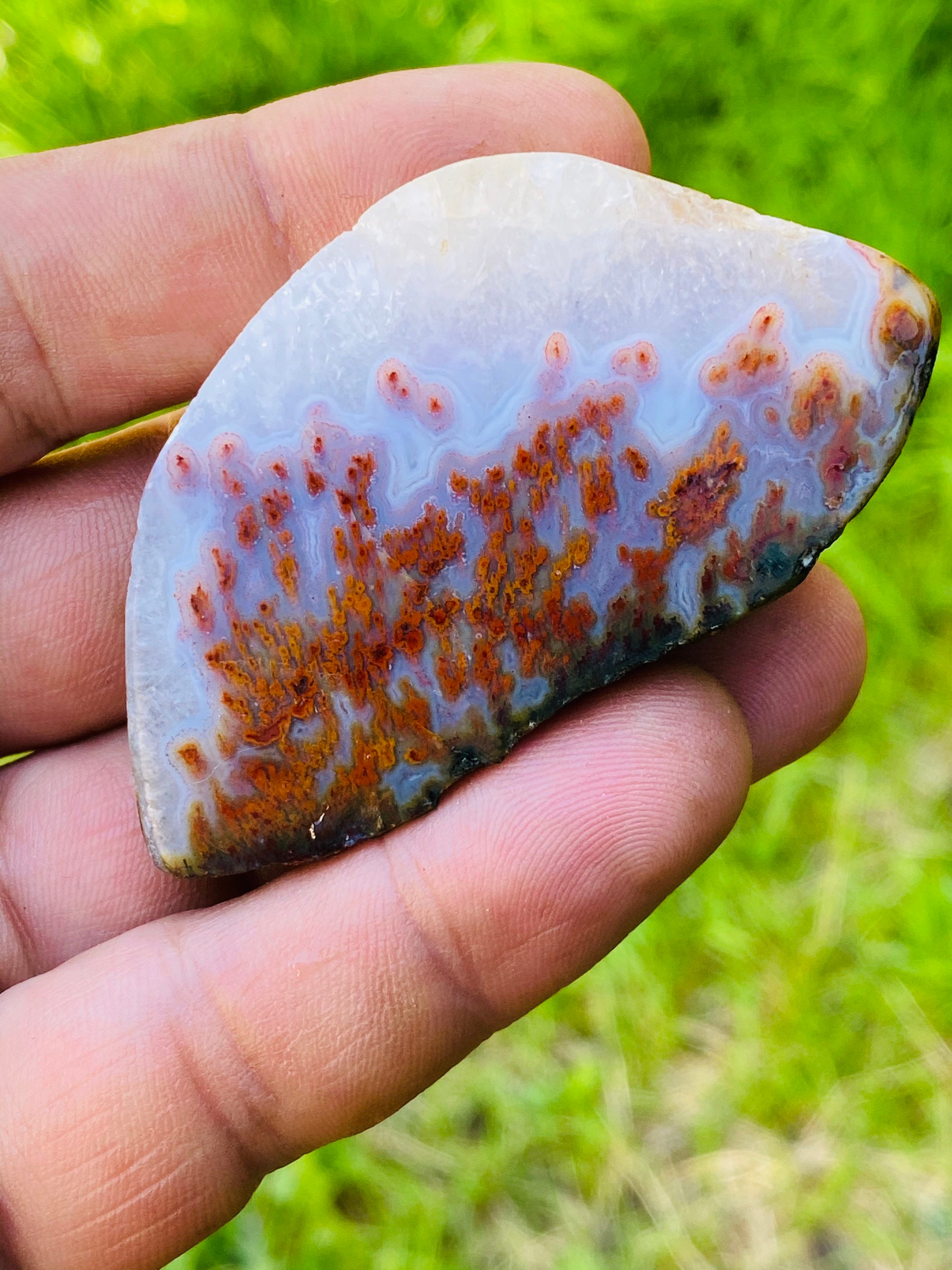 Rare Plume Agate Rough Slab Top Quality Colourful. | Etsy