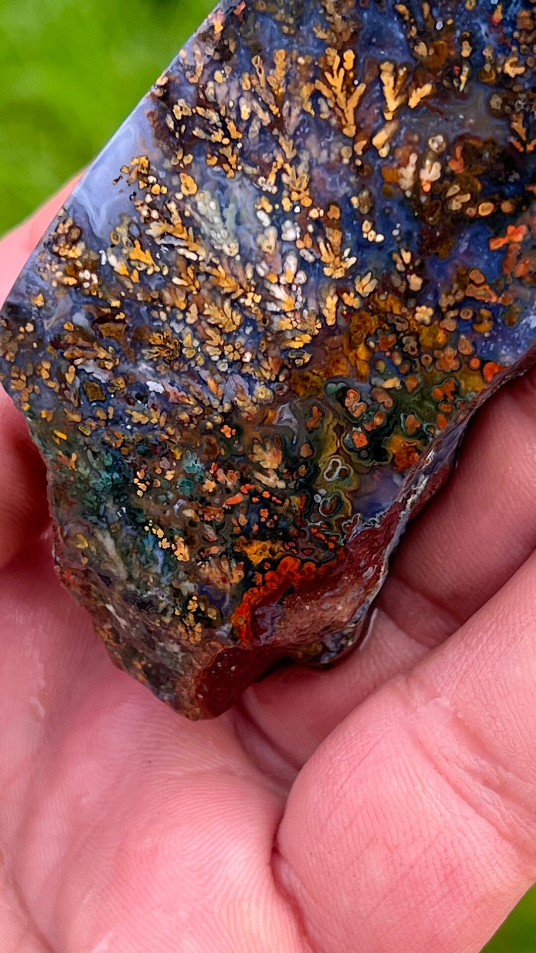 Unique and Stunning Plume Agate Stone Pendant Handcrafted - Etsy