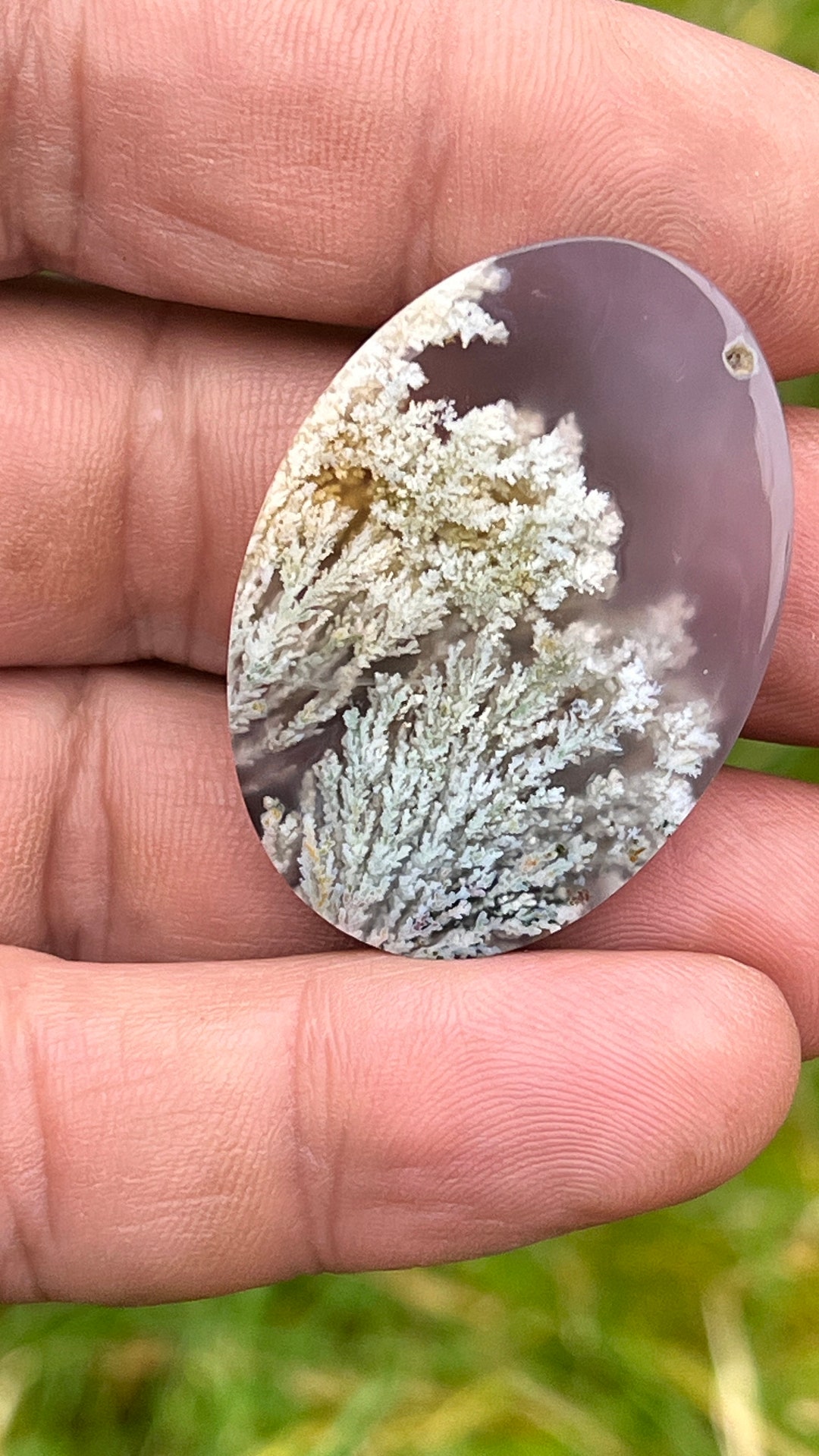 Natural Galaxy Cooper Creamy Colours Plume Agate Cabochon & Rare Agate ...
