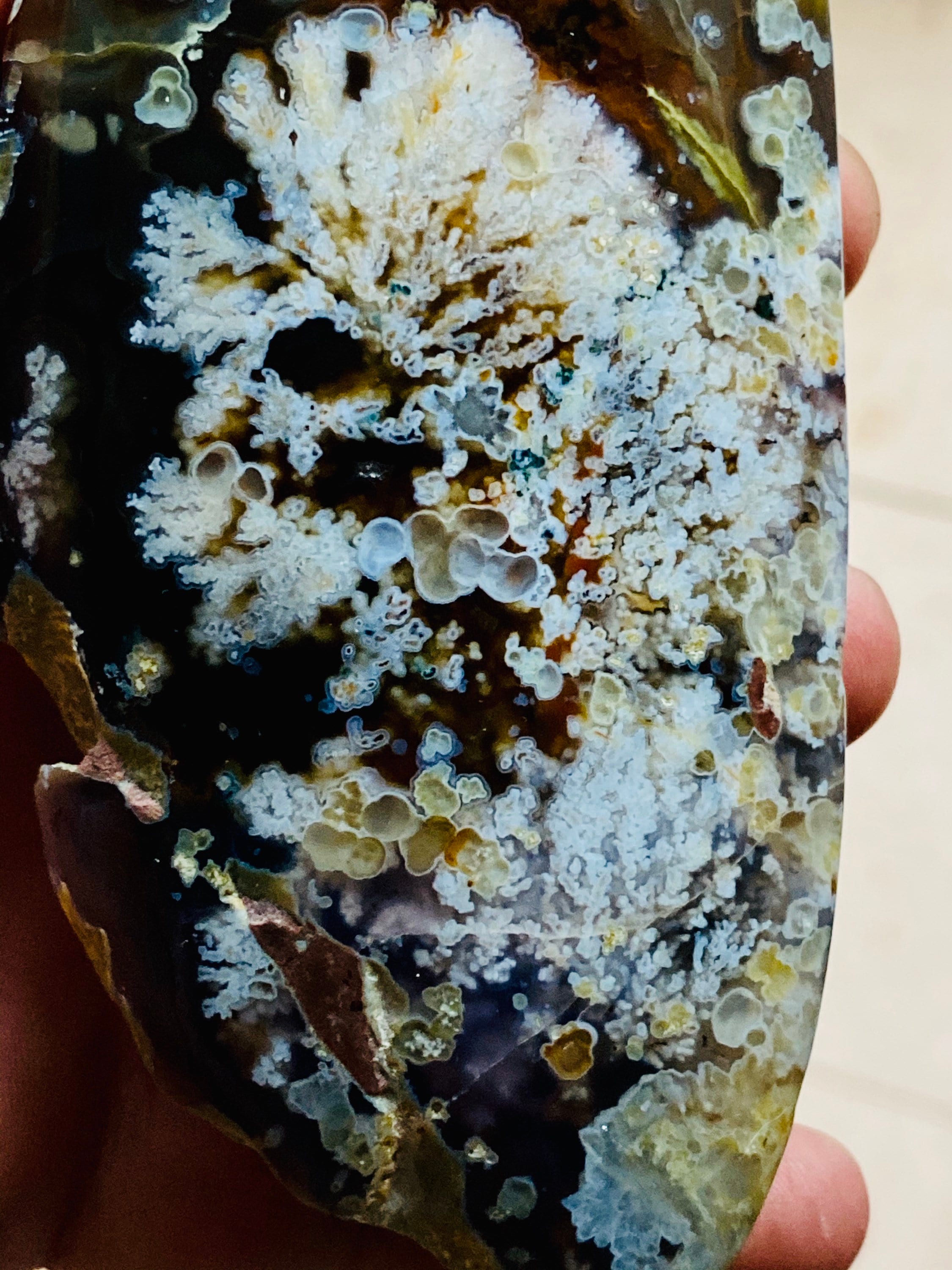 Natural plume agate specimen Beautiful home decor or crystal collection ...