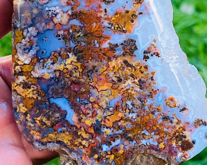 Natural Plume Agate Rough Slab, Top Quality, Colourful,agate Specimen ...