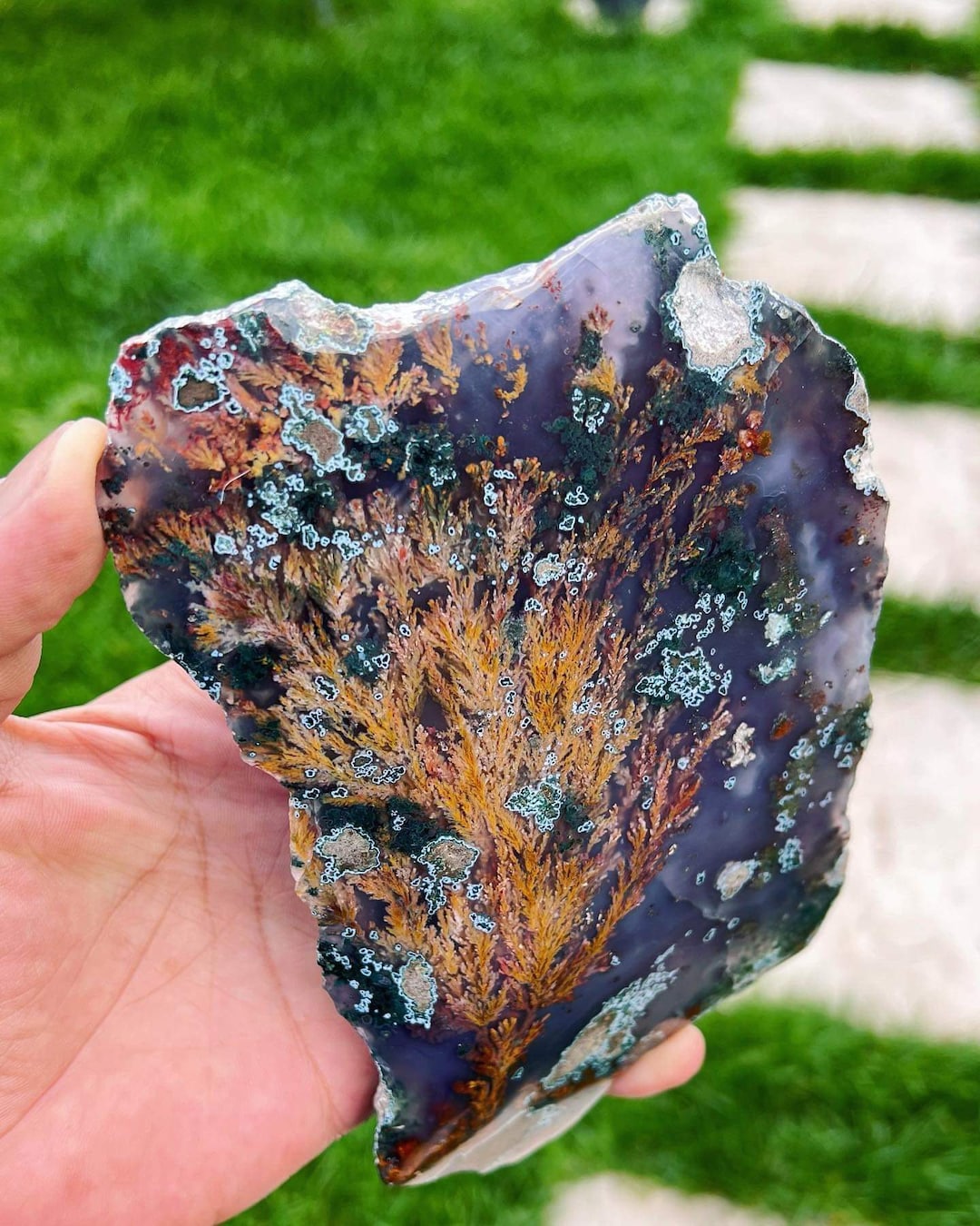 Natural Plume Agate Stone. Rare Material, Top Quality, Colourful,agate ...