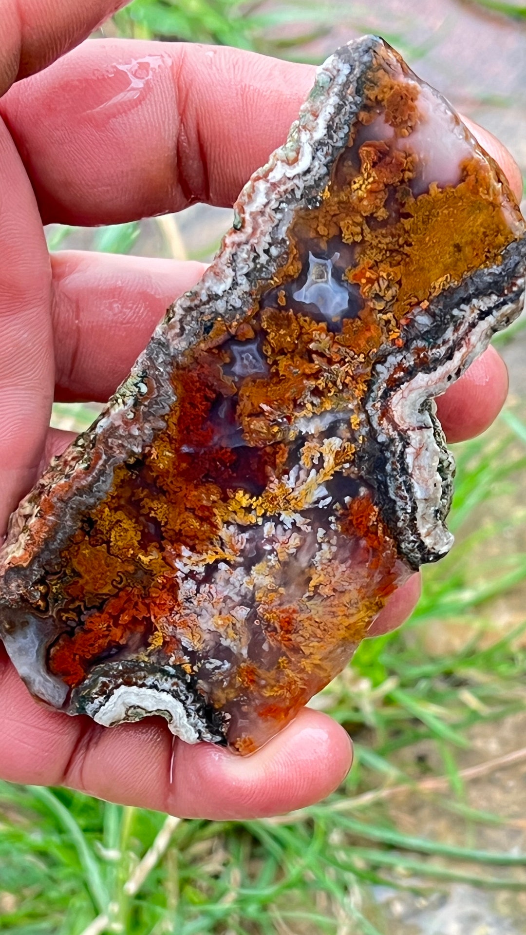 Natural Plume Agate Stone. Rare Agate Slab. Agate Specimen. - Etsy
