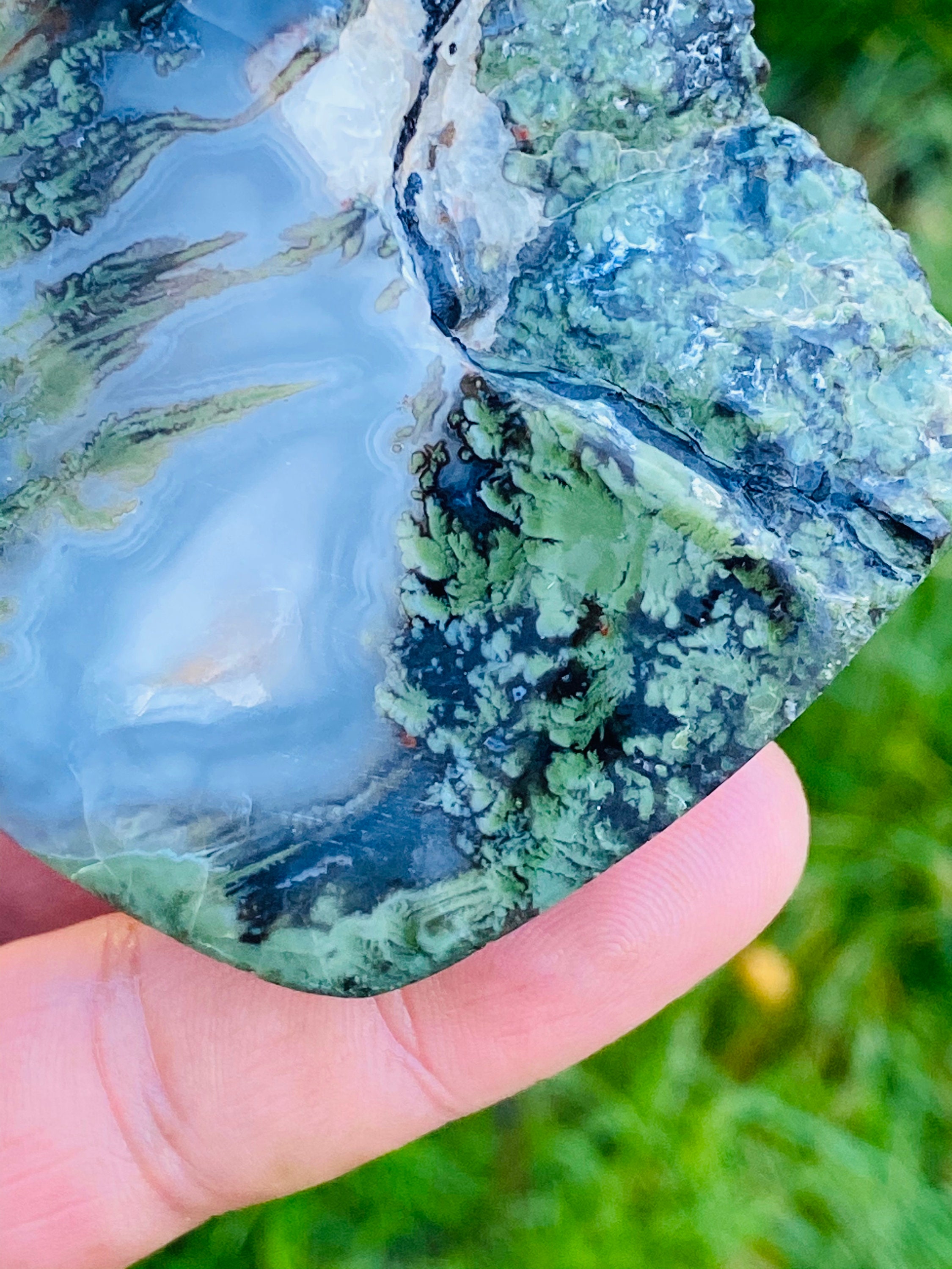 Natural Moss Agate Stone, High Quality Moss Agate Rough Slab. - Etsy