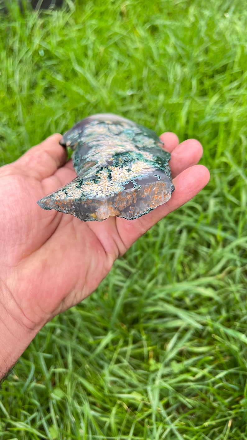 Quality Plume Agate Stone, High Quality Moss Agate Rough Slab, Agate ...