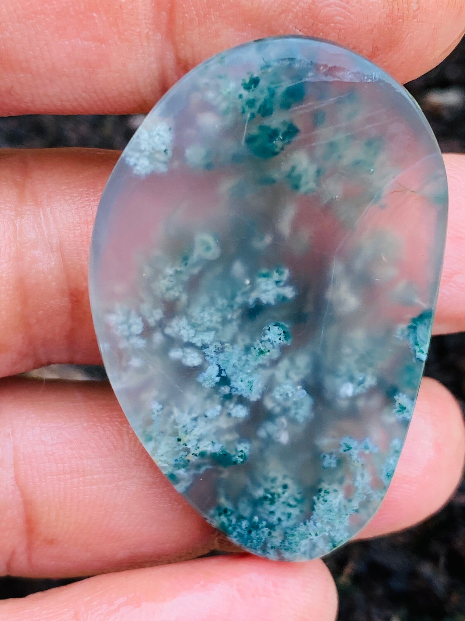 Rare Moss Agate Cabochon Top Quality Moss Agate. - Etsy