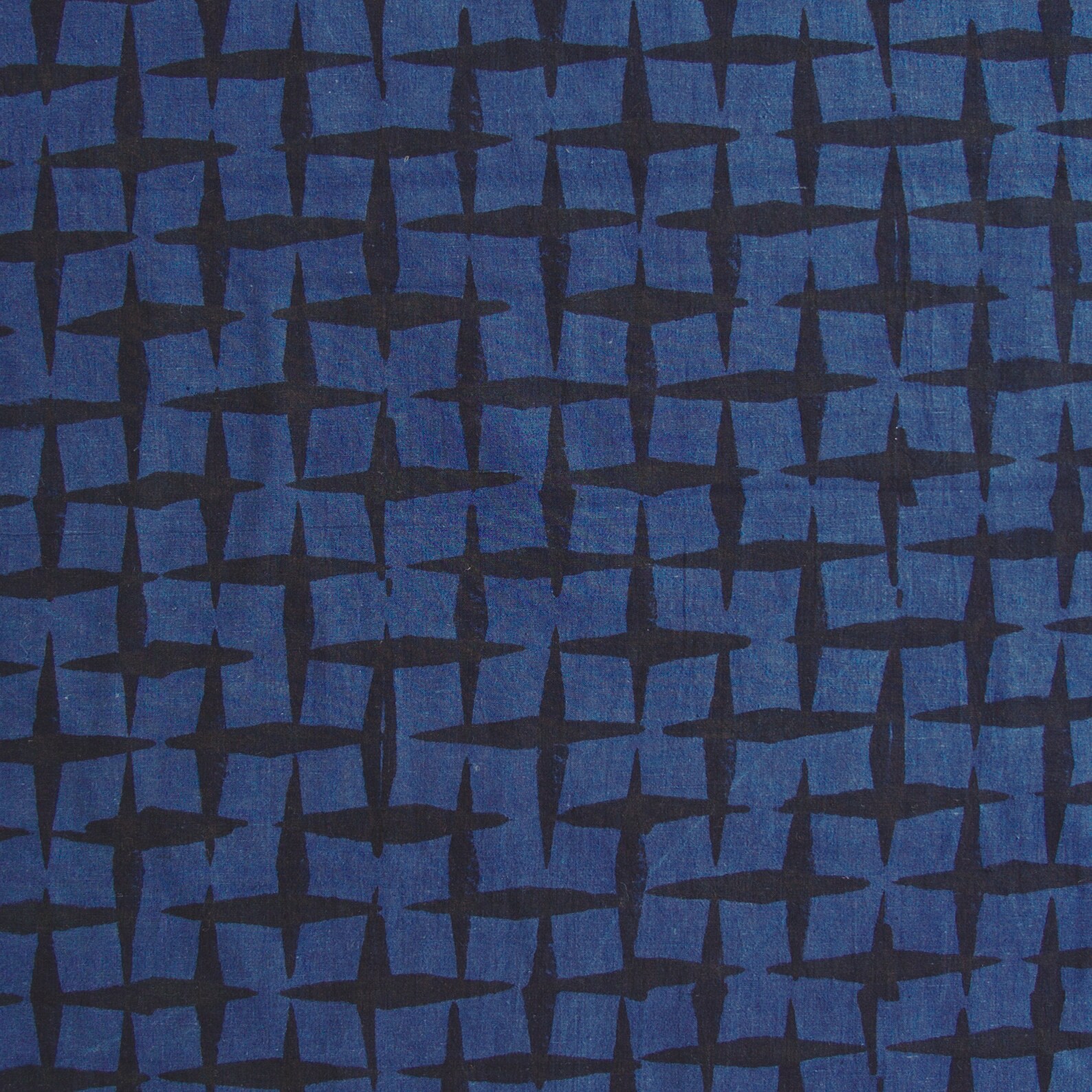 Crosses / Block-printed Cotton Fabric / Printed With Black - Etsy