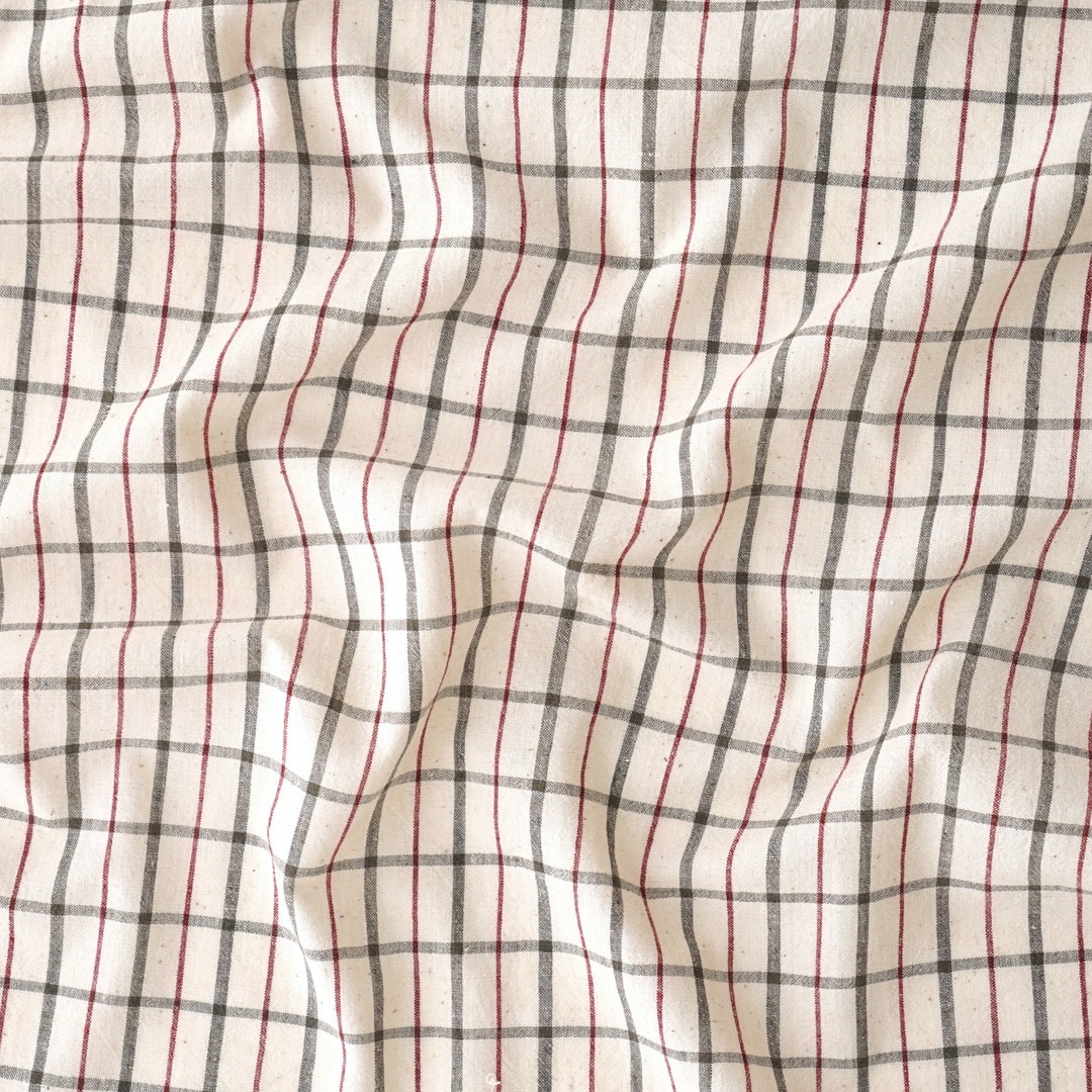 Mellow Mallow / Handloom Woven Cotton / Naturally Dyed / Checks / Sold ...