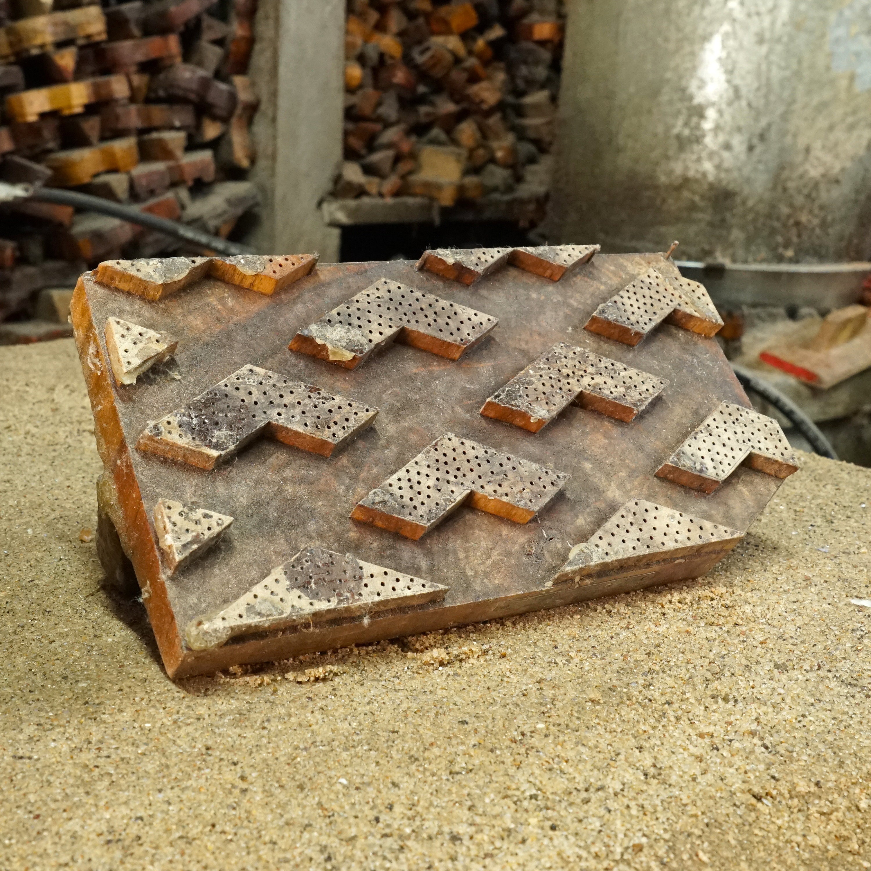 Building Blocks / Block-printed Batik Cotton Fabric / Wax-resist ...