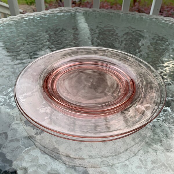 Vintage Glass Plates - Etsy