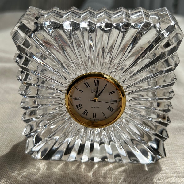 Mikasa Crystal Clock - Etsy