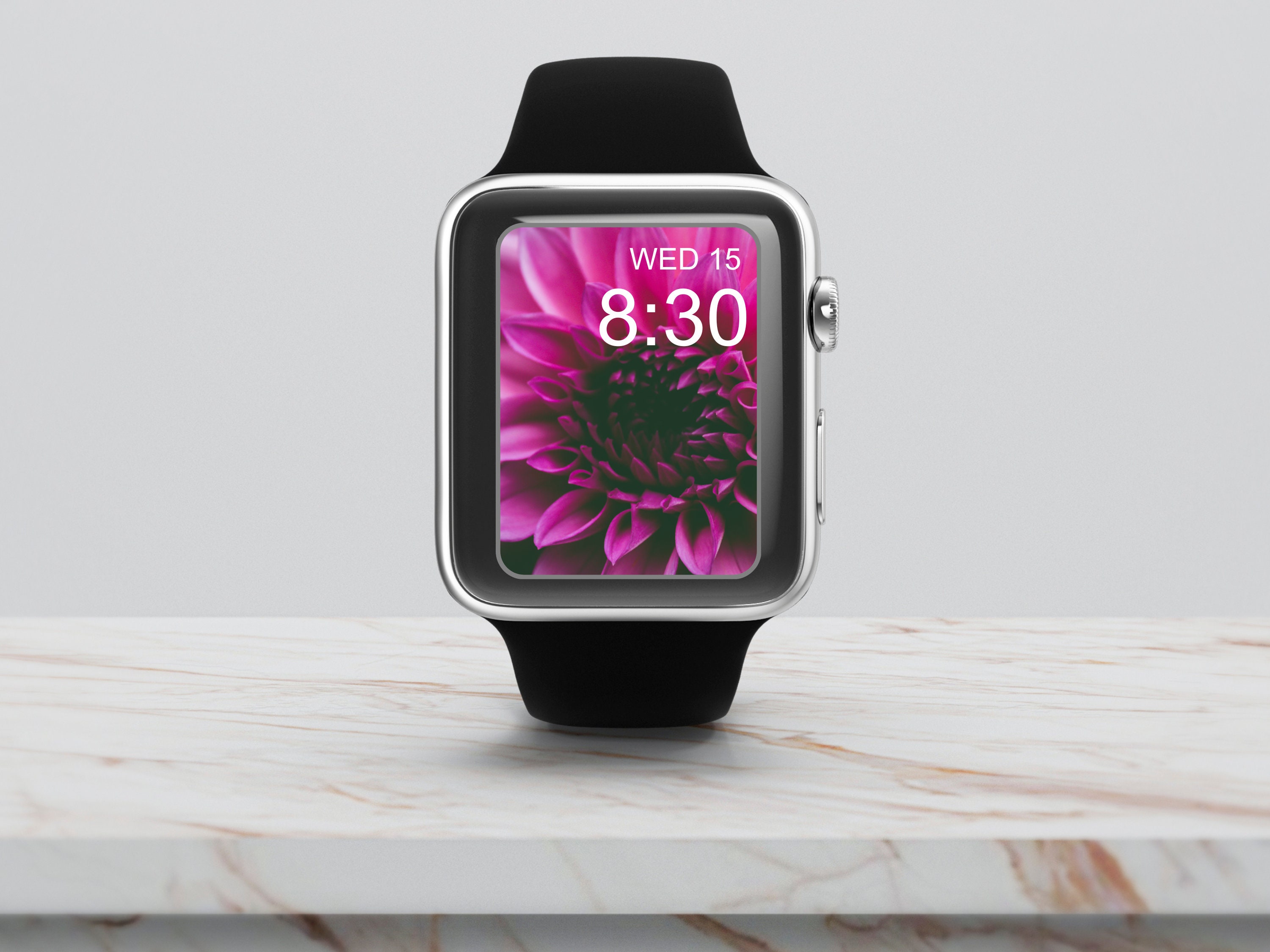 Floral Apple Watch Wallpaper, Pink Bloom Watch Face, Watch Background ...
