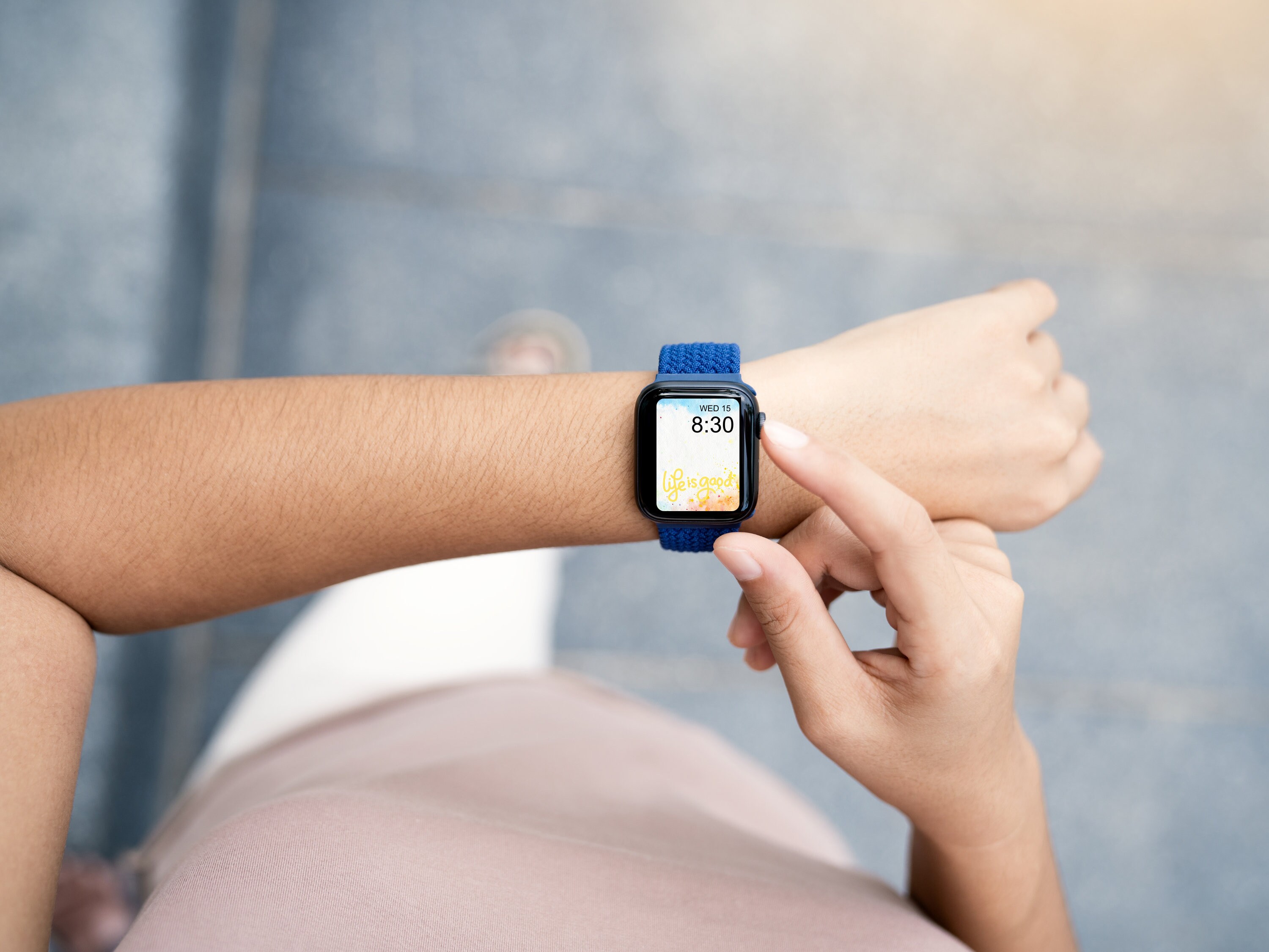 Life is Good Apple Watch Wallpaper - Watercolor Motivation Watch Face ... Life is Good Apple Watch Wallpaper - Watercolor Motivation Watch Face ...