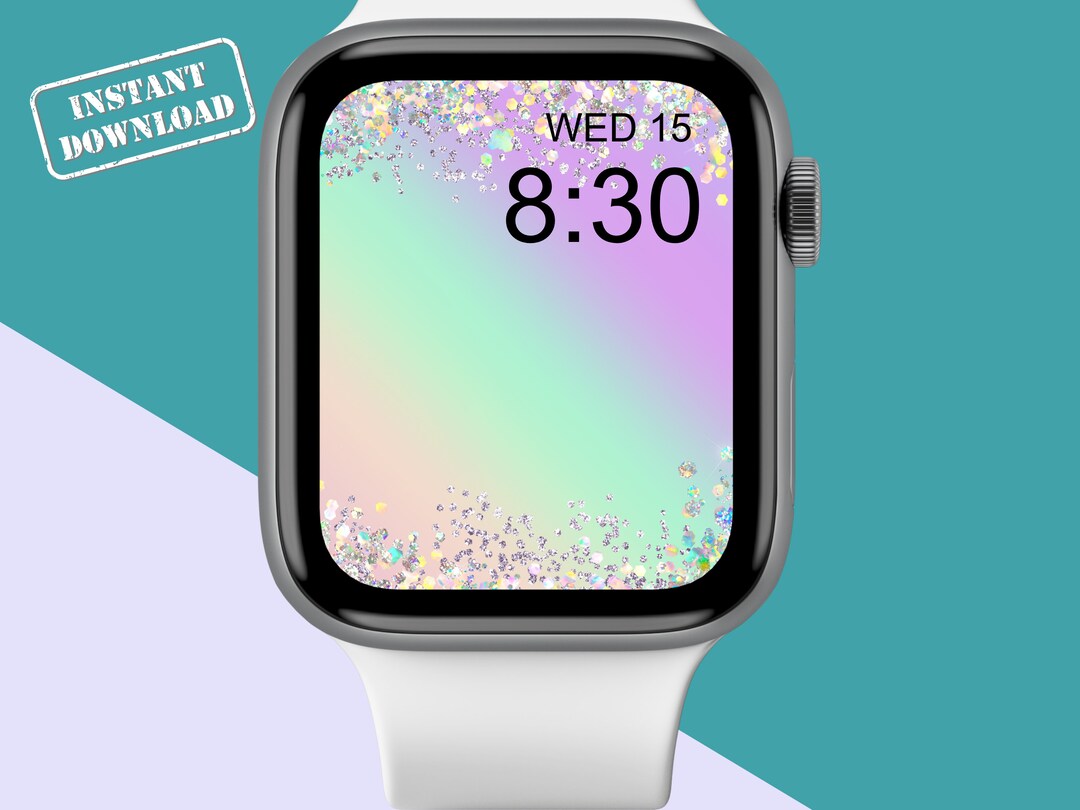 Glitter Apple Watch Wallpaper - Holographic Unicorn Watch Face ...